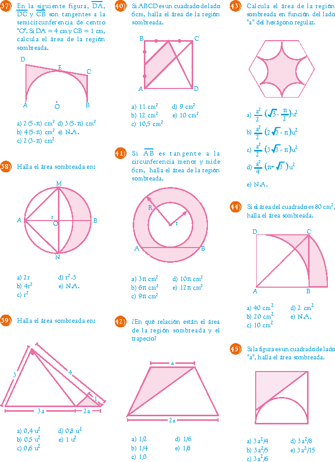 Qué es un área simple y compuesta de una figura